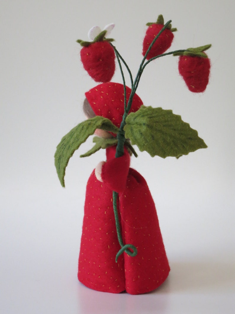 Wild Strawberry Nature Table Waldorf Flower Doll - Etsy