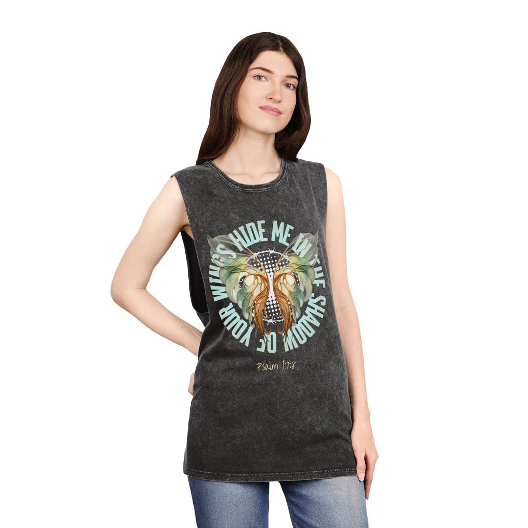 Angel Wings Distressed Tank - Faith & Scripture - Etsy