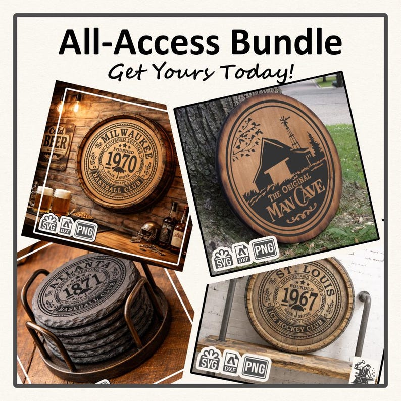 CNC Sign SVG Bundle – Woodworking Router Files for Signs, Decor ...