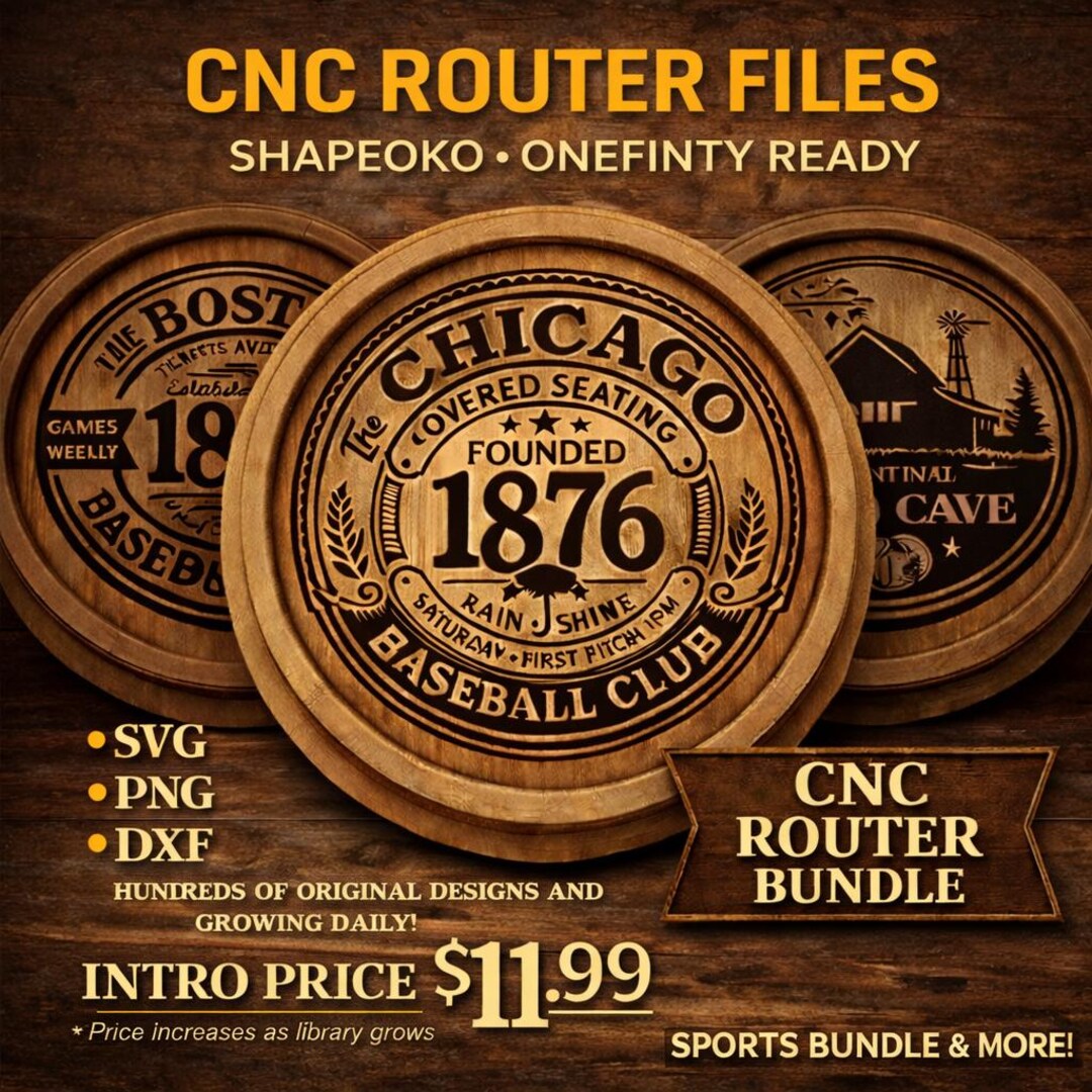 CNC Sign SVG Bundle – Woodworking Router Files for Signs, Decor ...