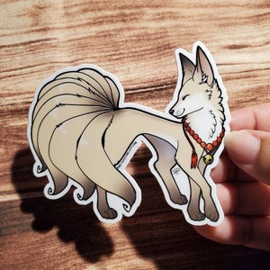 Nine Tailed Kitsune Sticker - Etsy
