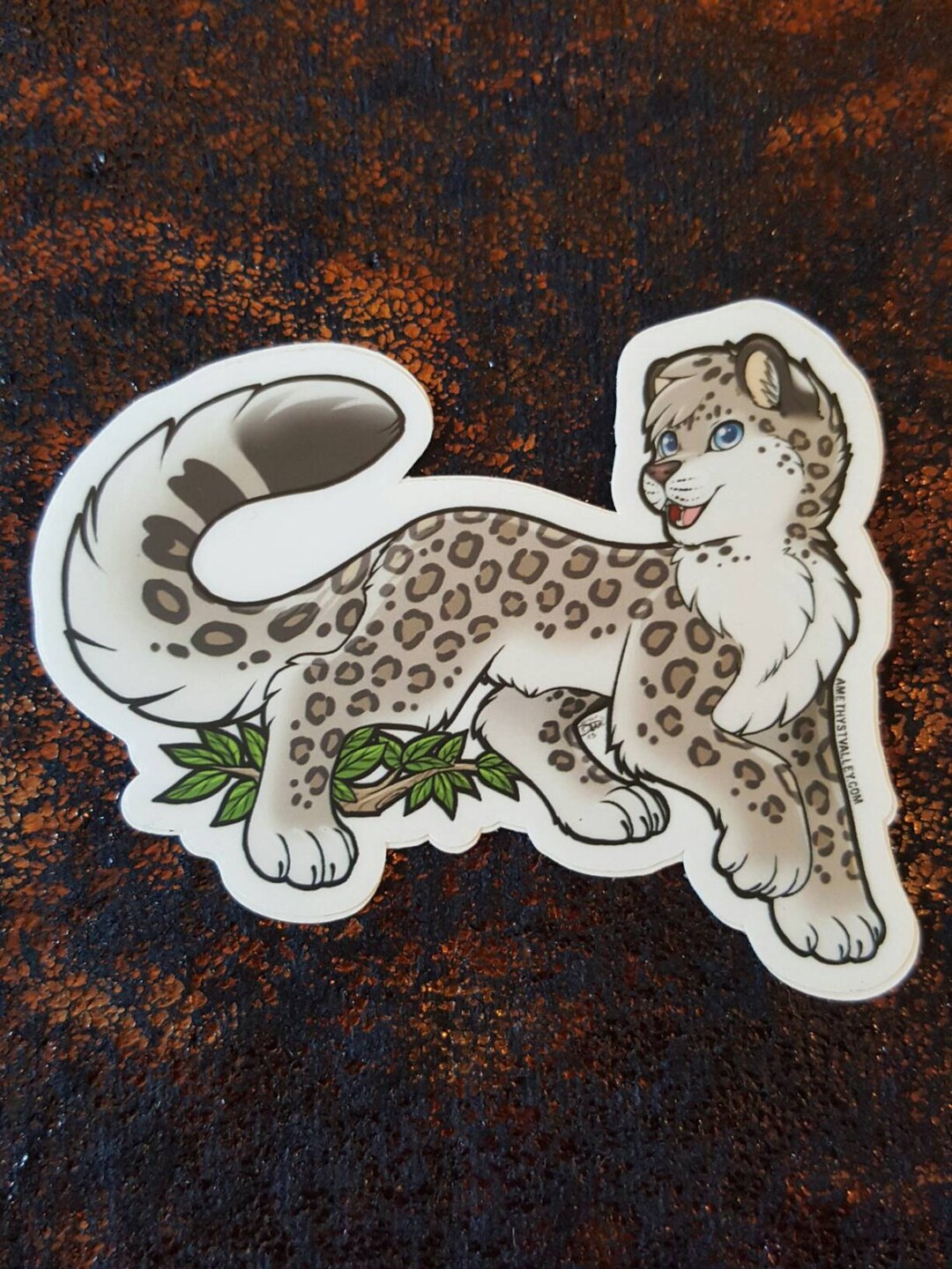 Snow Leopard Sticker - Etsy