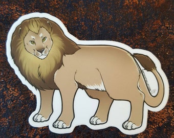 African Lion Sticker Printable African Lion Walking - Etsy