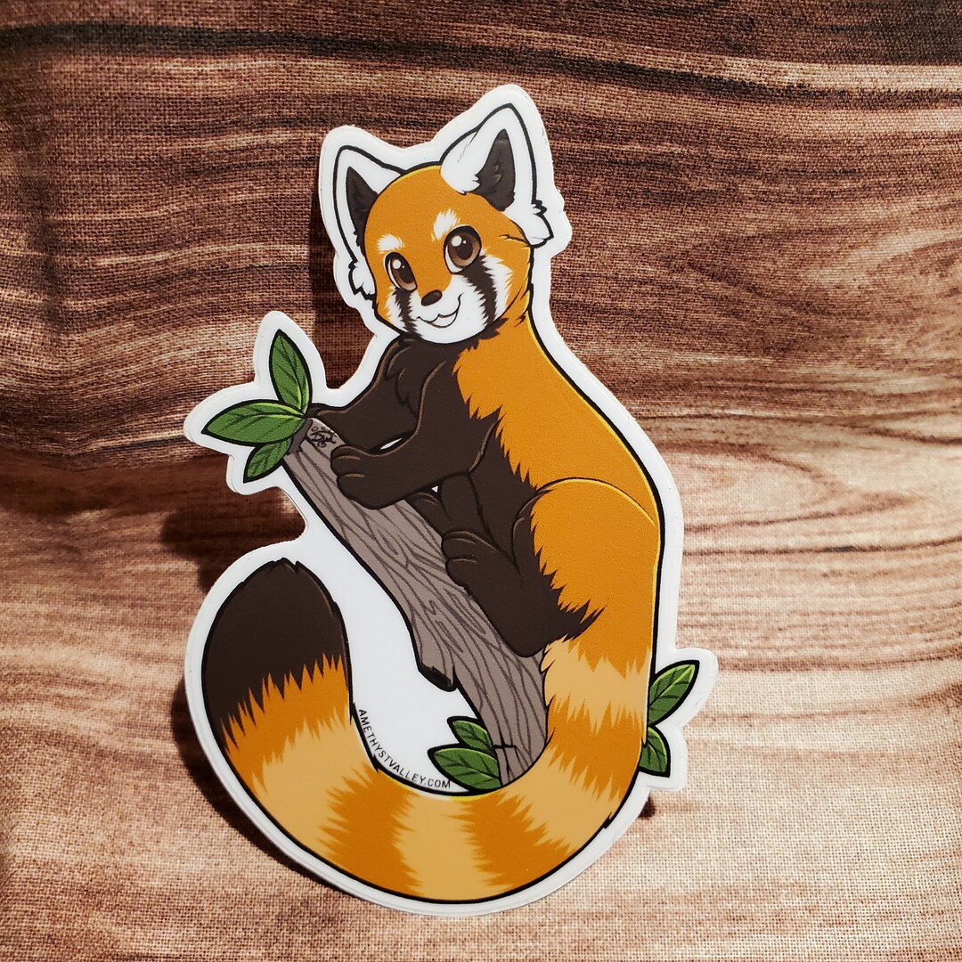 Red Panda Sticker - Etsy