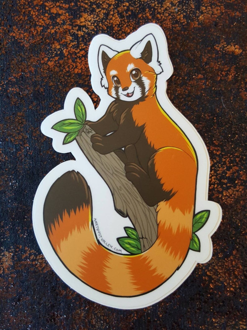Red Panda Sticker - Etsy