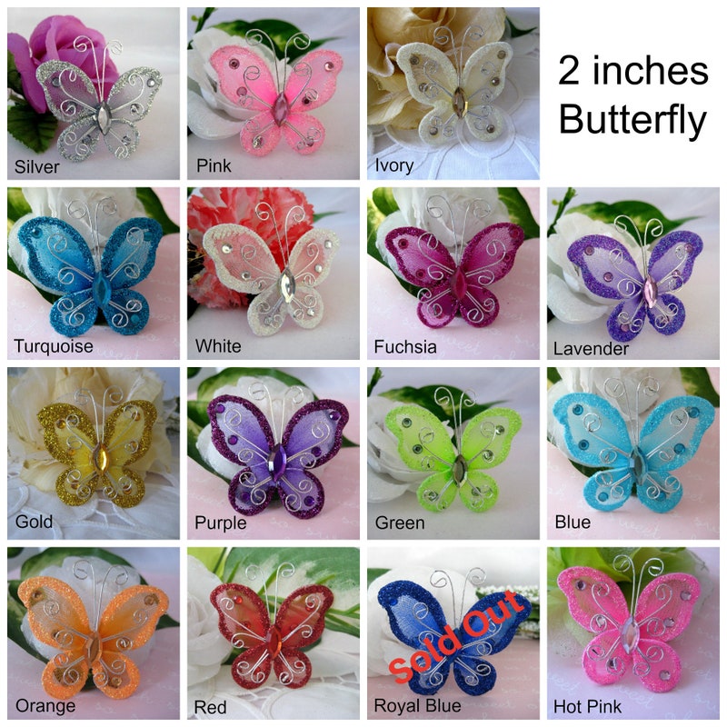 Organza Butterfly - Etsy
