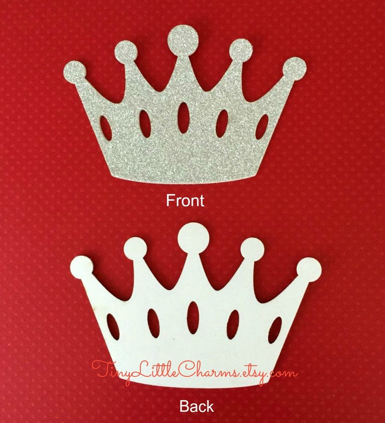 5 X 3.25 Glitter Foam Royal Crown Cut-outs Self | Etsy