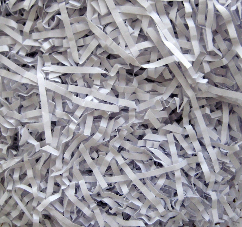 White Shredded Paper Crinkle Paper for Gift Boxes Gift Bags - Etsy
