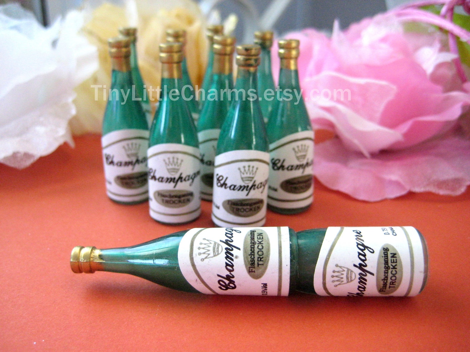 Mini Champagne Bottle, Cupcake Toppers for New Year's Eve Celebration ...