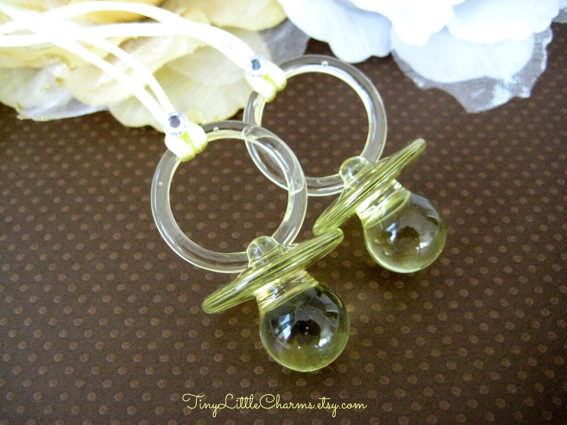 Yellow Rattail Strings Baby Shower Necklace Strings for - Etsy