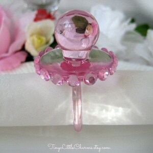 36 Pcs Large Pink Pacifiers for Baby Shower, Games, Necklaces Favors ...