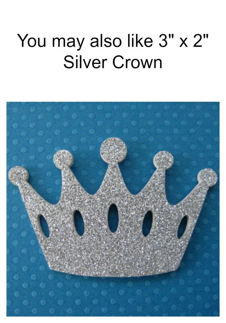5 X 3.25 Glitter Foam Royal Crown Cut-outs Self | Etsy
