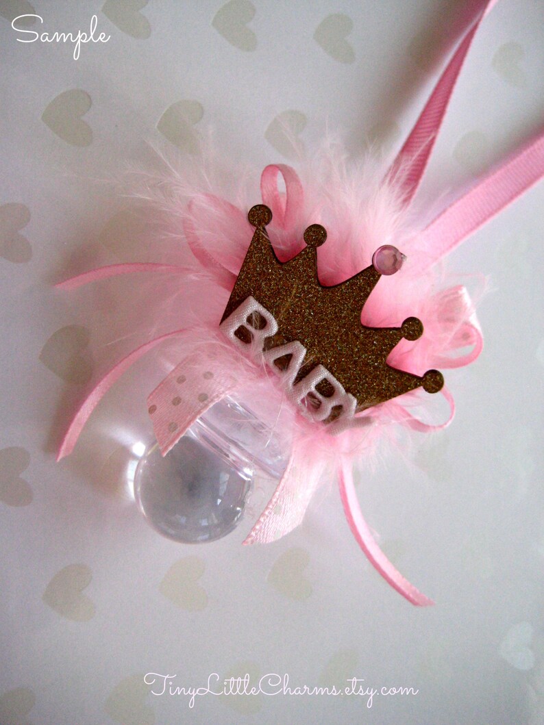 48 CLEAR Large Pacifiers for Baby Shower Games, Baby Shower Necklaces ...