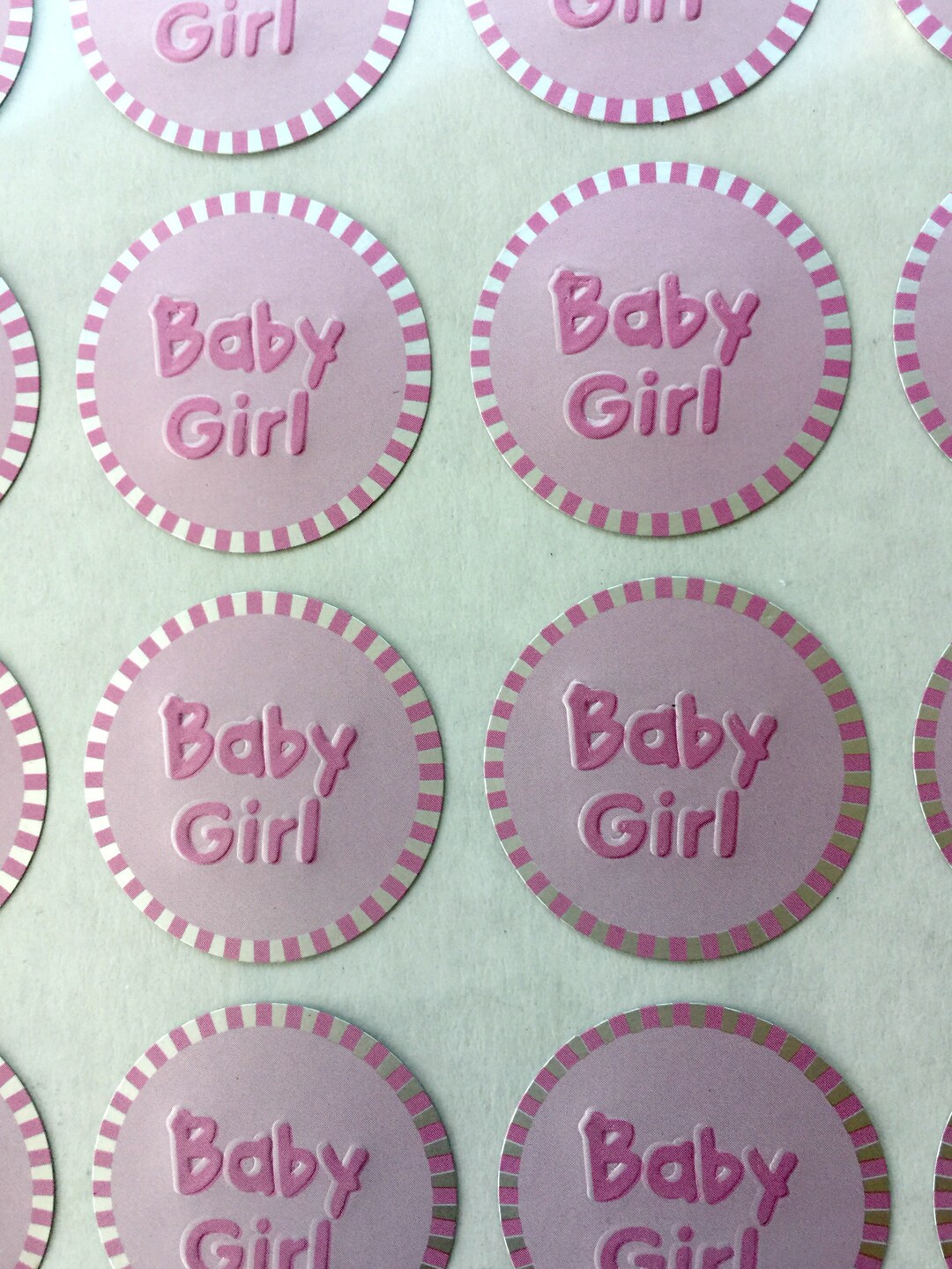 Baby Girl Envelope Seal Stickers, Baby Shower Invitation Stickers ...