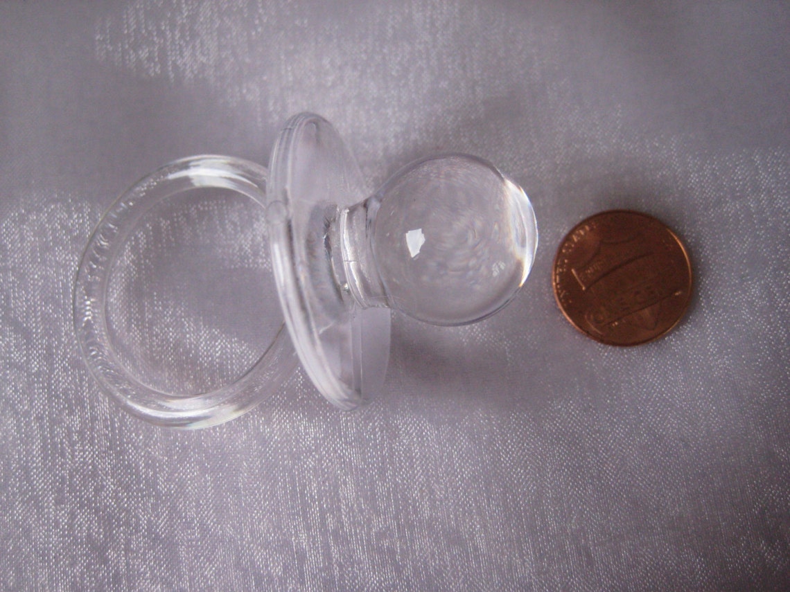 36 Pcs Large Clear Translucent Pacifiers for Baby Shower - Etsy
