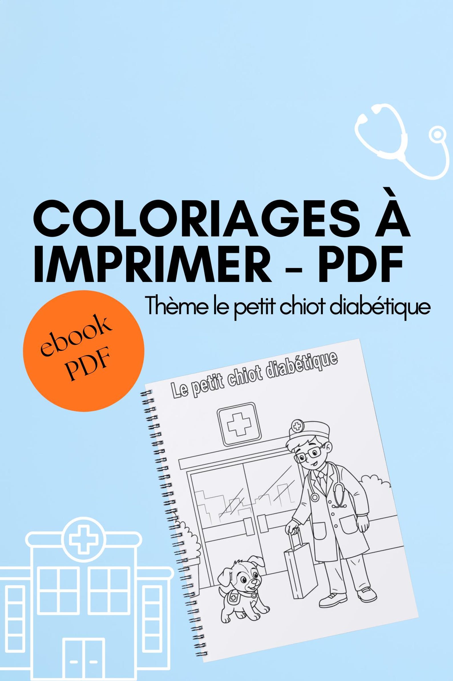 COLORING – DIABETIC – 5 Printable Pages | Puppy Learning & Awareness ...