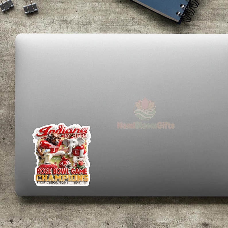 IU Football Rose Bowl January 1 2026 Sticker | Big Ten Champions Decal ...
