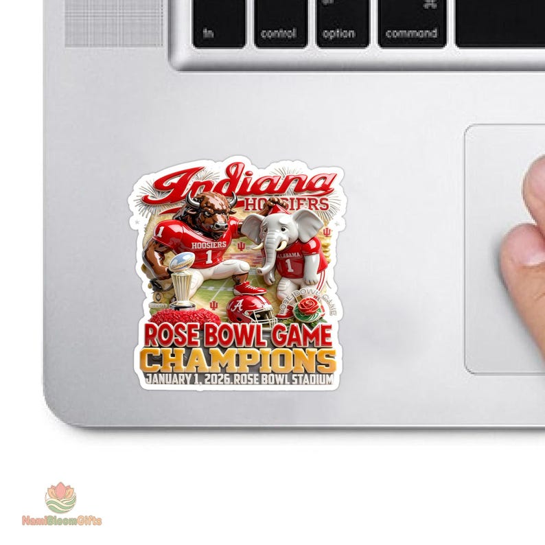 IU Football Rose Bowl January 1 2026 Sticker | Big Ten Champions Decal ...