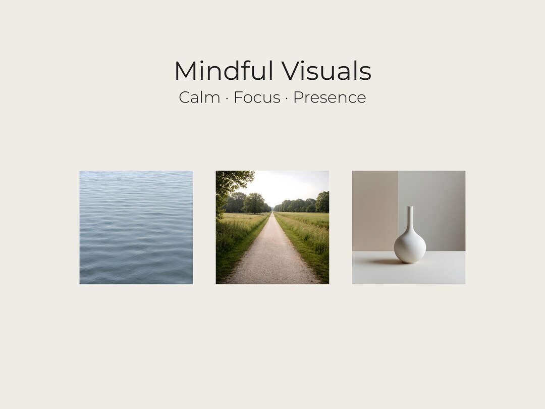 Mindful Visuals - Calm, Focus & Presence | Digital Wallpaper Images - Etsy