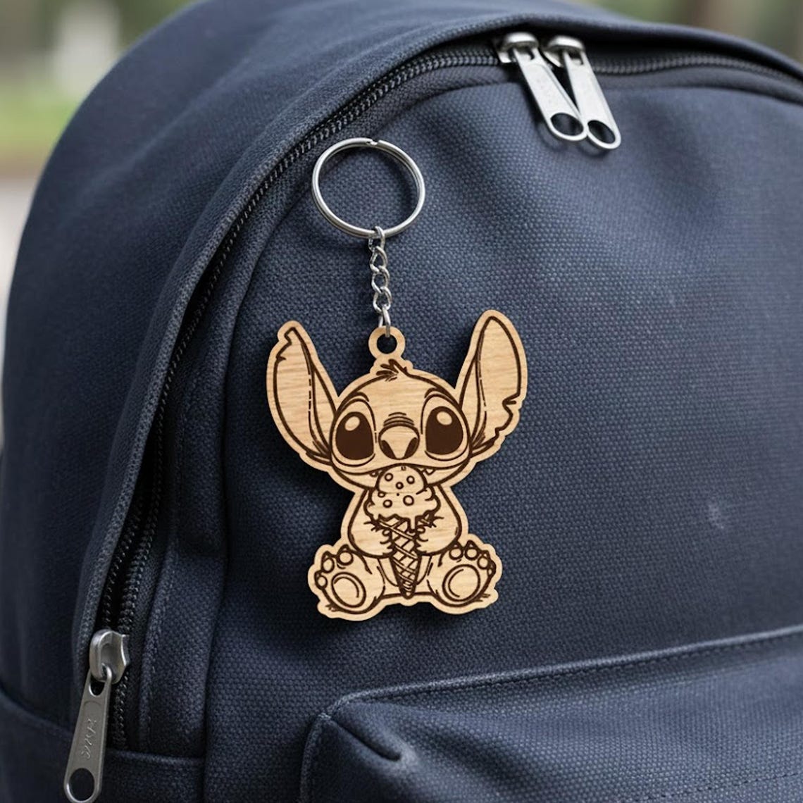 Cute Stitch Keychain SVG Laser Cut File, Stitch Character Laser Cut ...