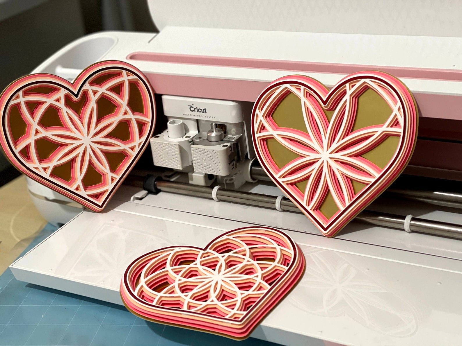 Trio Heart SVG Cut File - Etsy