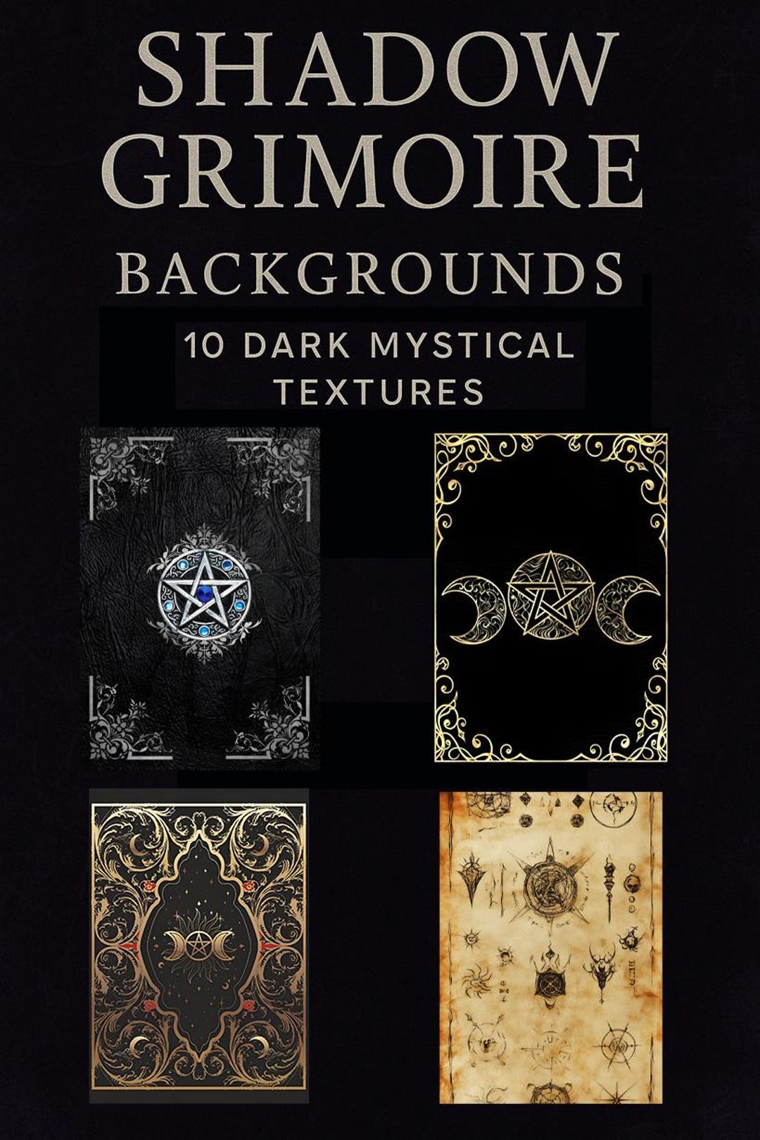 Shadow Grimoire Backgrounds – 10 Dark Mystic Textures | High Resolution ...