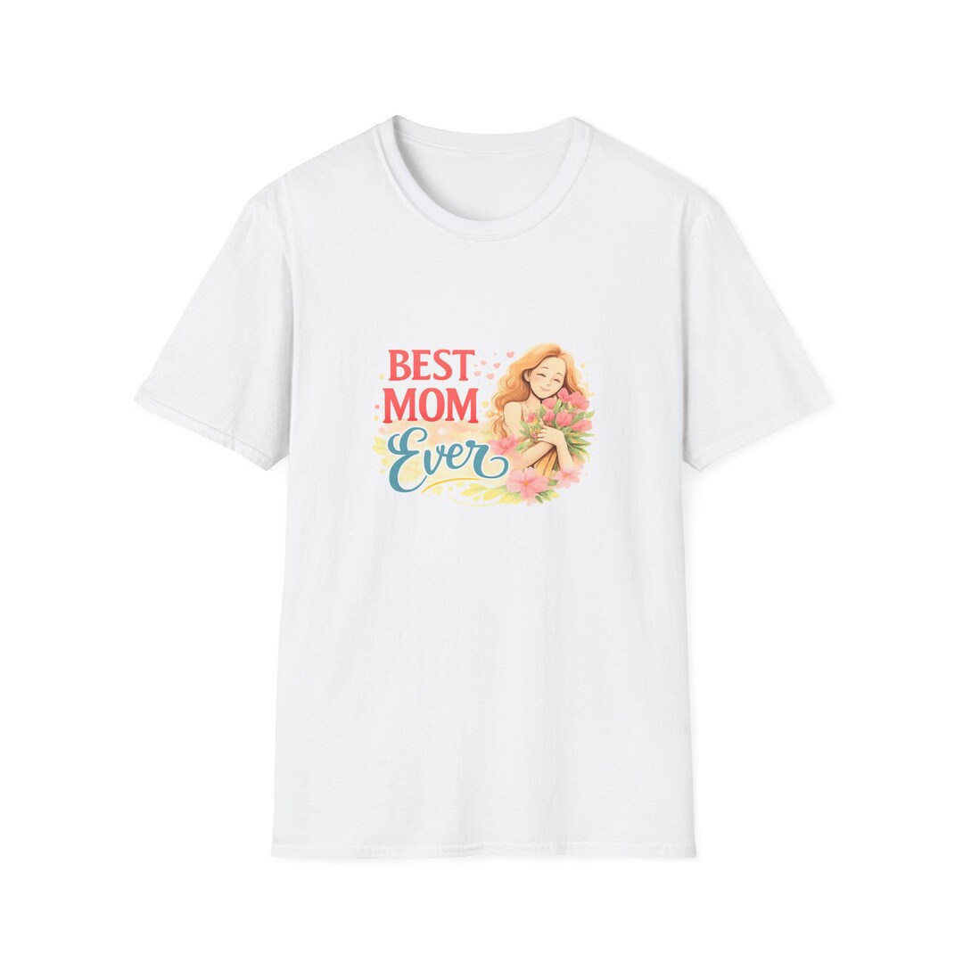 Best Mom Ever Shirt - Stacked Text Gift for Mom - Etsy
