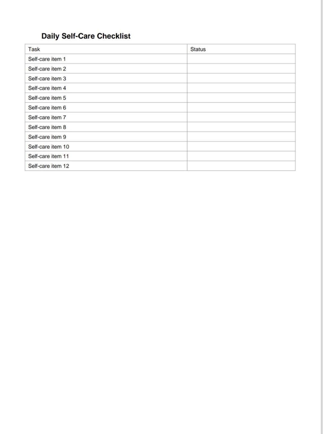 Self-care Planner Printable | Wellness, Mood & Habit Tracker (PDF) - Etsy