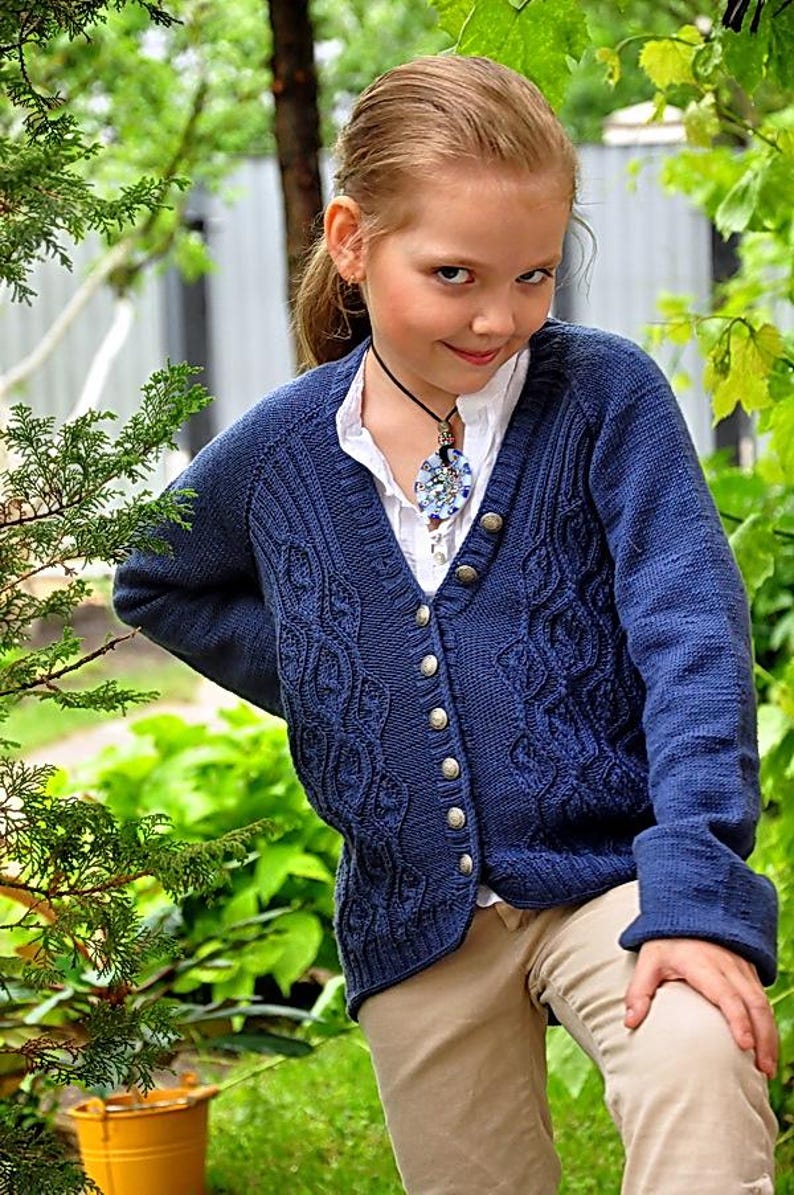 Marine Cardigan Knitting Pattern - Etsy