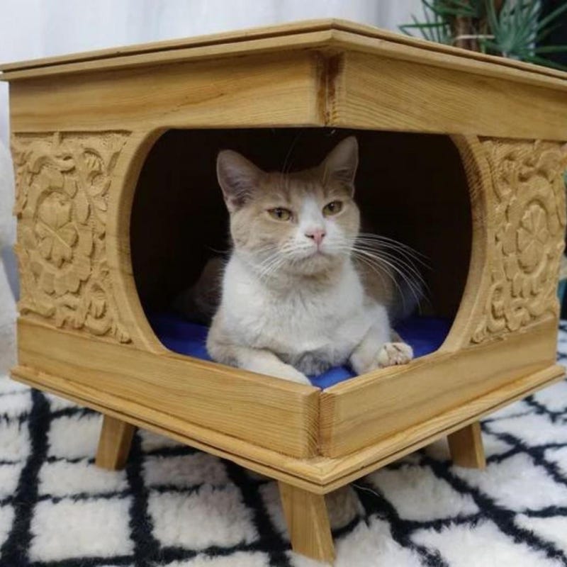 Cat Bed Table - Etsy