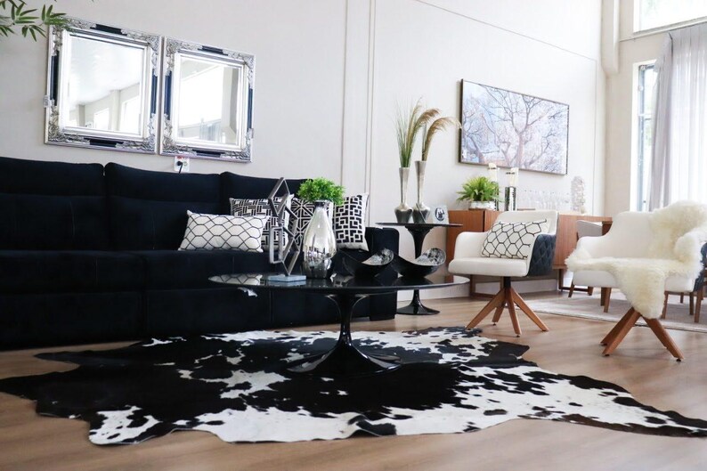 Brazilian Gris Grey Cowhide Rug – Natural Hair-on-hide – Handmade Area ...