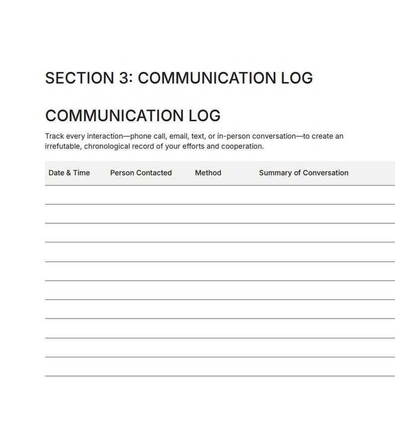 DCS Case Organizer & CPS Binder Printable | Foster Care Documentation ...