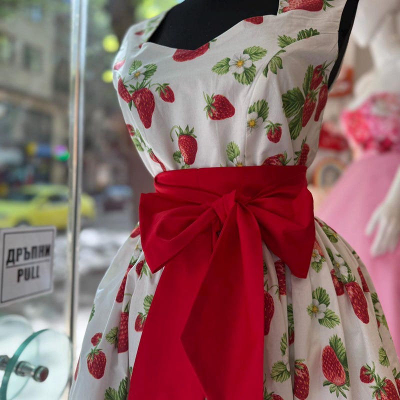 Strawberry Dress Women - Etsy