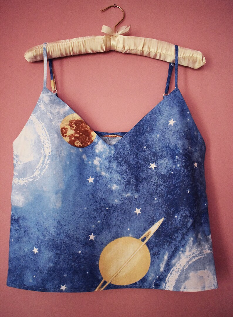 Galaxy Pajama Set Planets and Stars Print Space Cotton Pj - Etsy