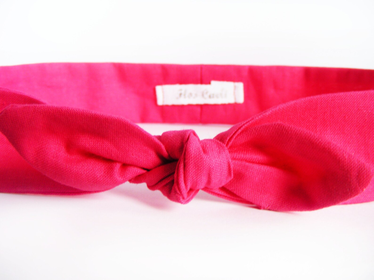 Hot Pink Cotton Headband Solid Color Pink Headband Soft | Etsy