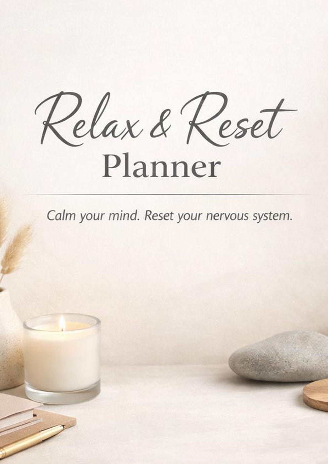 Self Care Printable Planner A4 PDF | Relax & Reset | Stress Relief ...