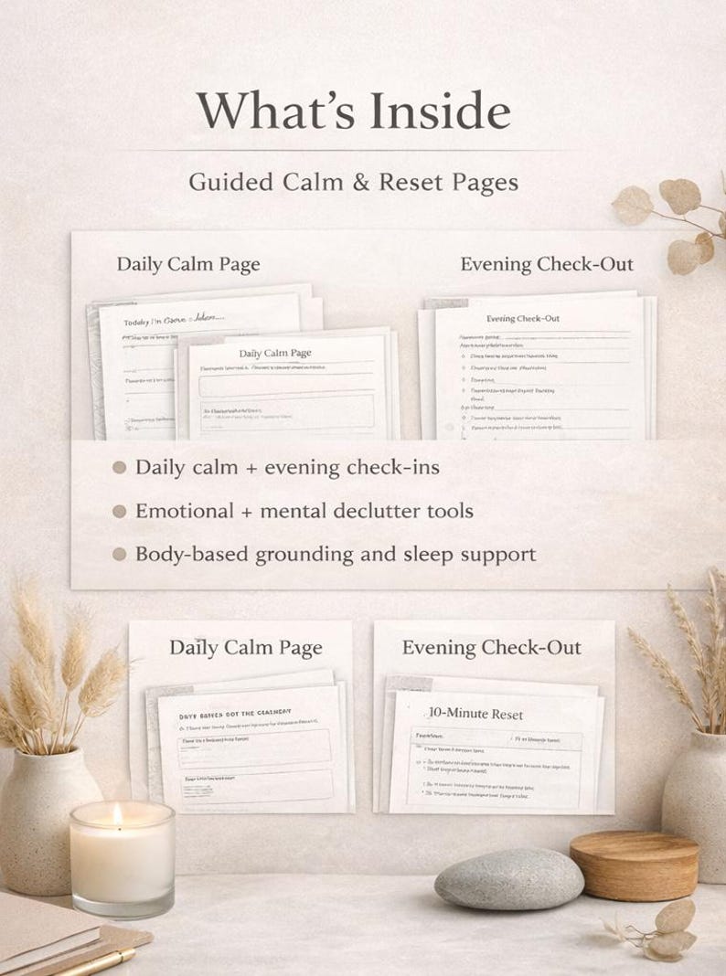 Self Care Printable Planner A4 PDF | Relax & Reset | Stress Relief ...