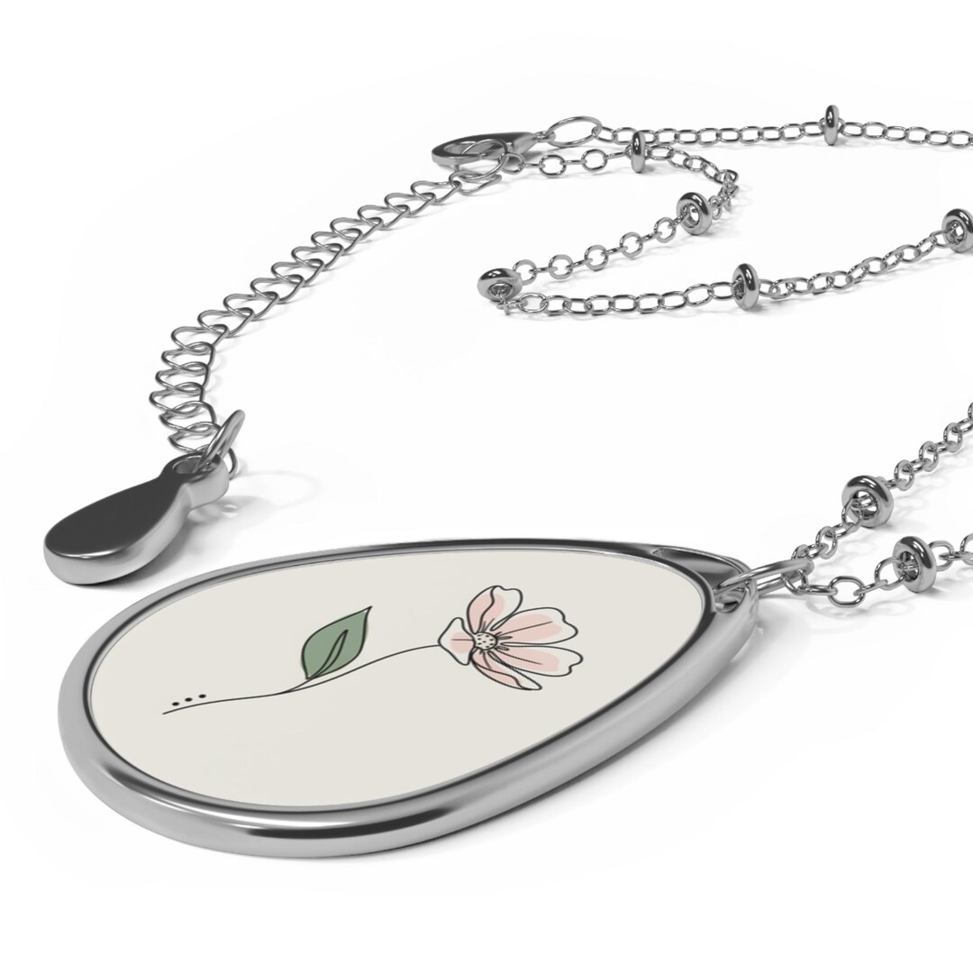 Common Courtesy Club Necklace Cottagecore Flower Medallion Pendant ...