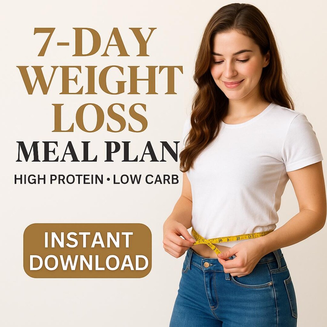 7-day Weight Loss Meal Plan | High Protein, Low Carb (printable PDF) - Etsy
