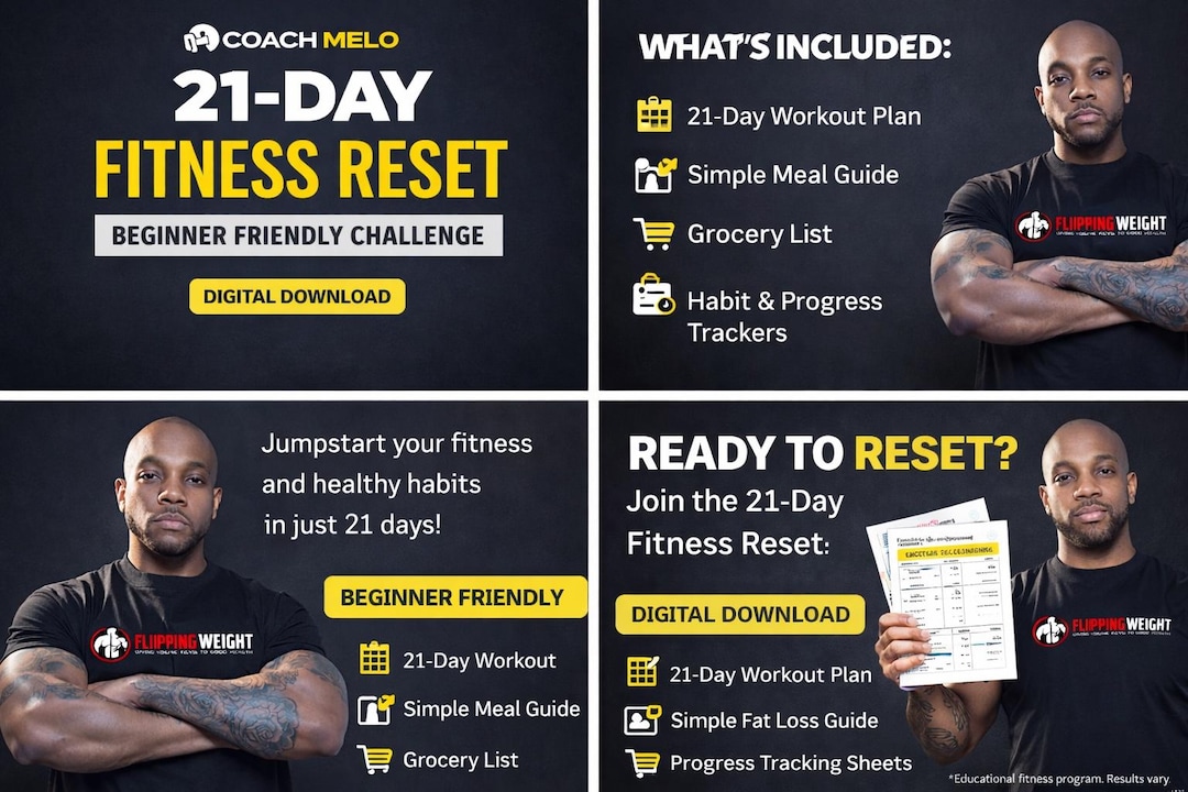 21-day Fitness Reset Starter Guide | Beginner Friendly Fat Loss Reset ...