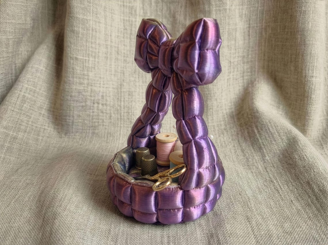 Coquette Bow Tray, Cute Ribbon Jewelry Box, Balletcore Storage Box ...