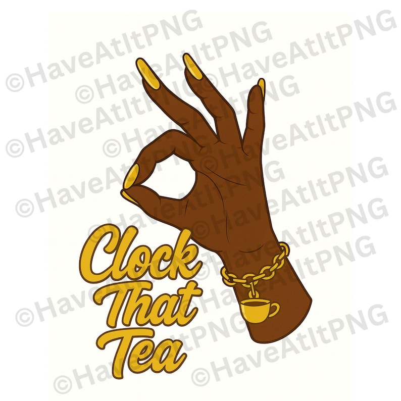 Clock That Tea PNG \digital Download - Etsy