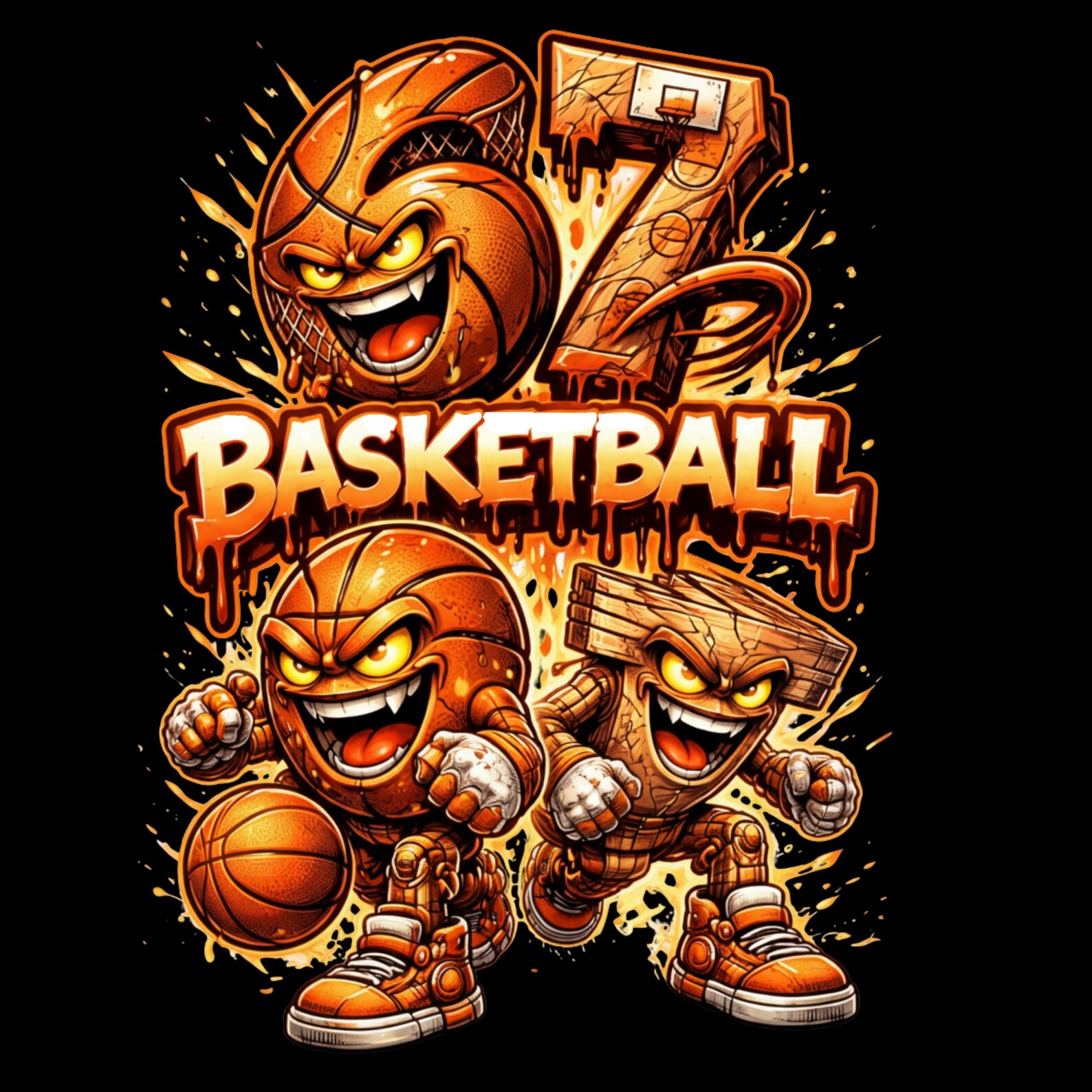 Funny 67 Basketball Drip Art, PNG SVG (digital Download) - Etsy