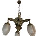 Art Deco Style Chandelier Light Fixture Gargoyles Bronze Gargoyle - Etsy
