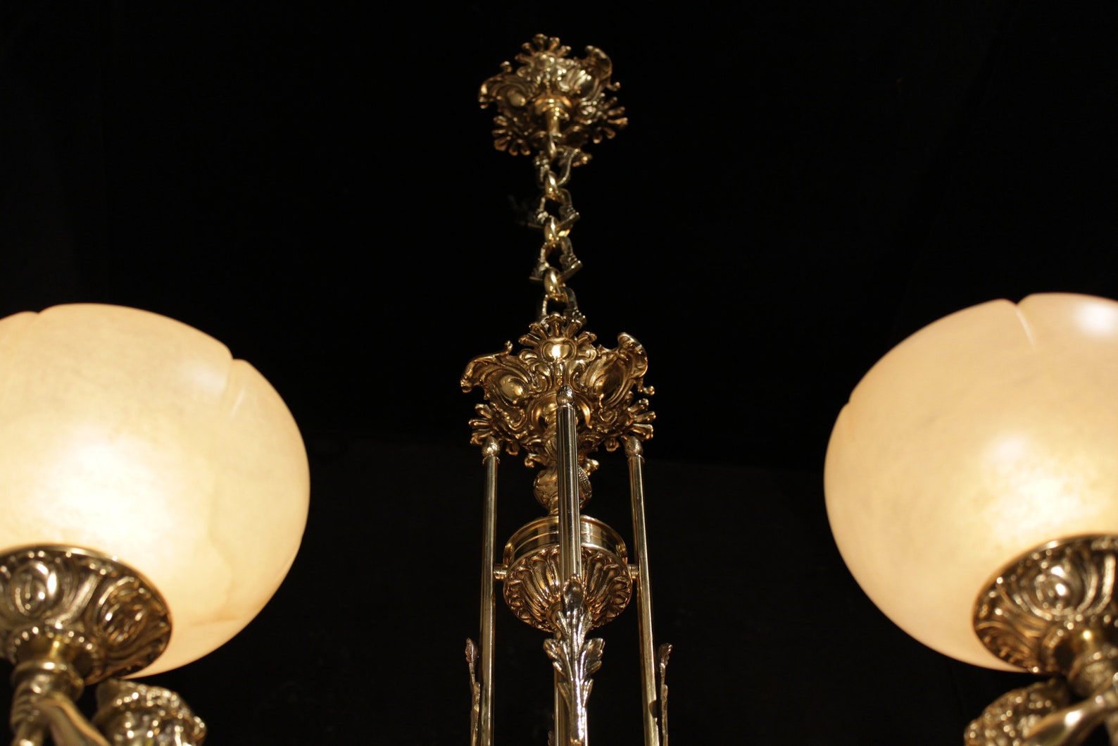 Chandelier Polished Bronze Alabaster Mermaid Sculptures Spain - Etsy