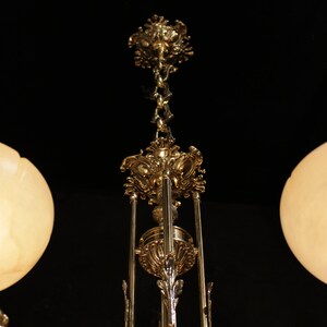 Chandelier Polished Bronze Alabaster Mermaid Sculptures Spain Alabaster ...