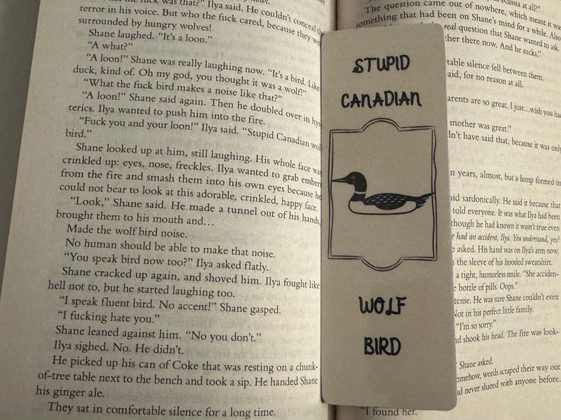 Heated Rivalry Hockey Bookmark, Matte Bookish Merch - Etsy UK