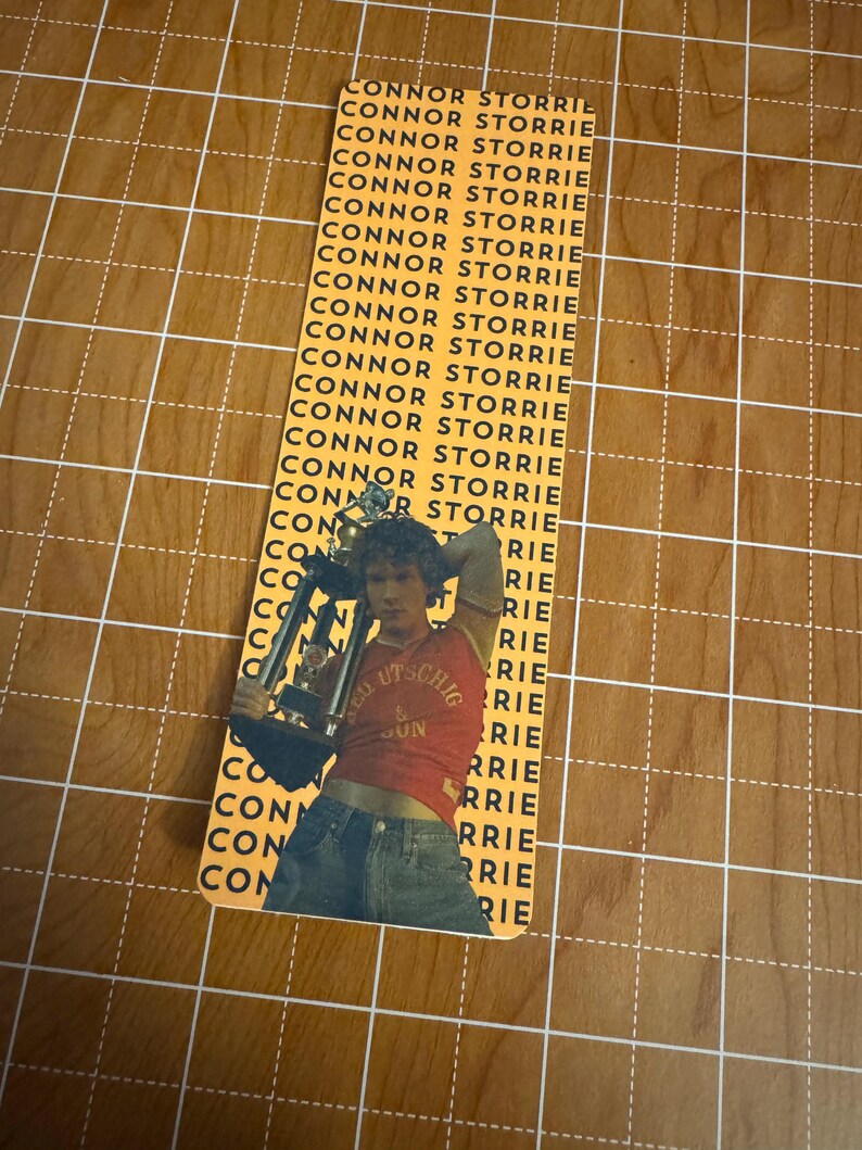 Connor Storrie Matte Bookmark - Etsy