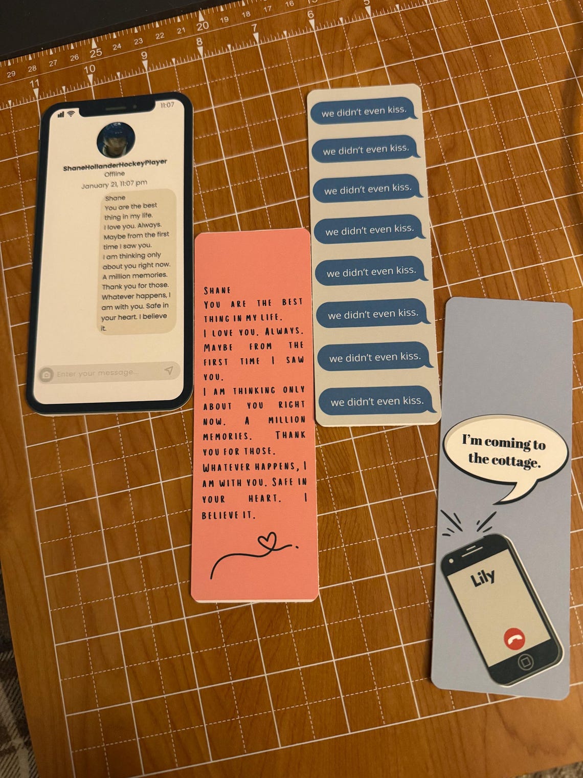 Heated Rivalry Text Message Bookmark, Matte Bookish Merch - Etsy