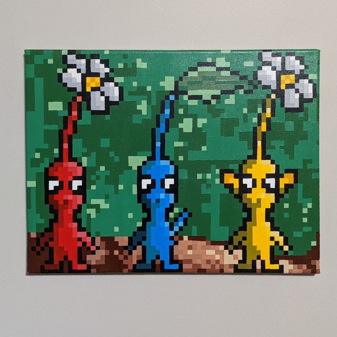 Pikmin Painting - Etsy